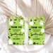 EDITABLE Halloween Gift Tag Halloween Green Ghost Birthday Favor Tags ...