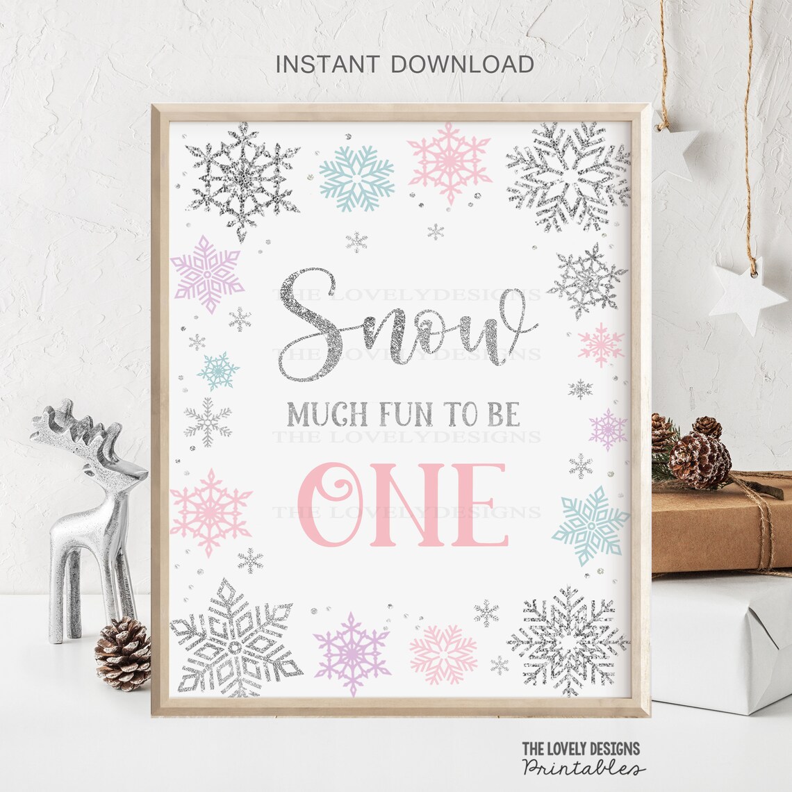 Winter Snow Much Fun to Be One Sign Winter Onederland 1st Birthday Sign ...