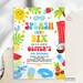 Splash Into Six 6th Birthday Pool Party Editable Invitation Summer ...