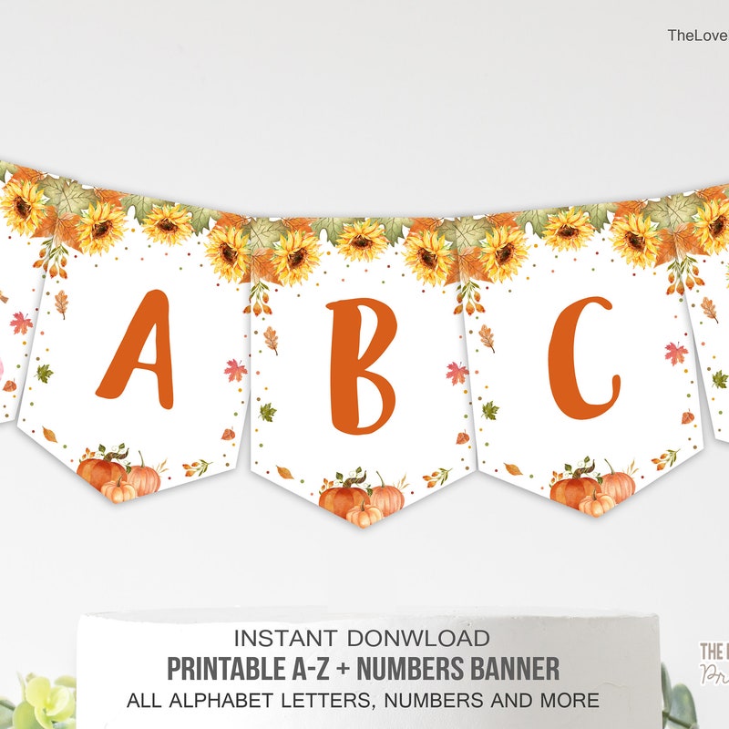 Pumpkin Banner - Etsy