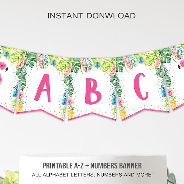Flamingo Banner - Etsy
