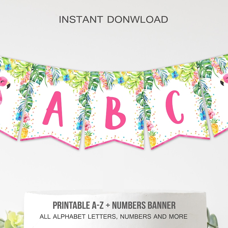 Flamingo Banner - Etsy