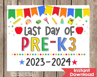 Last Day of PRE K3 Sign Pre K3 Nailed It Printable 2024 Last Day of ...
