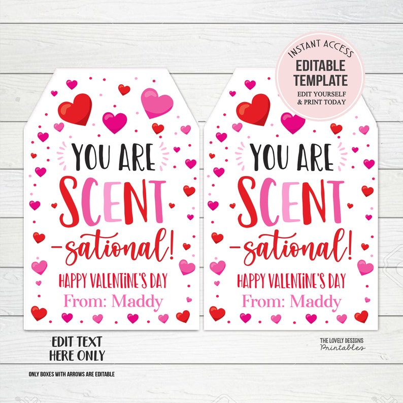 You Are Scent-sational Valentine's Day Tag Staff Candle - Etsy