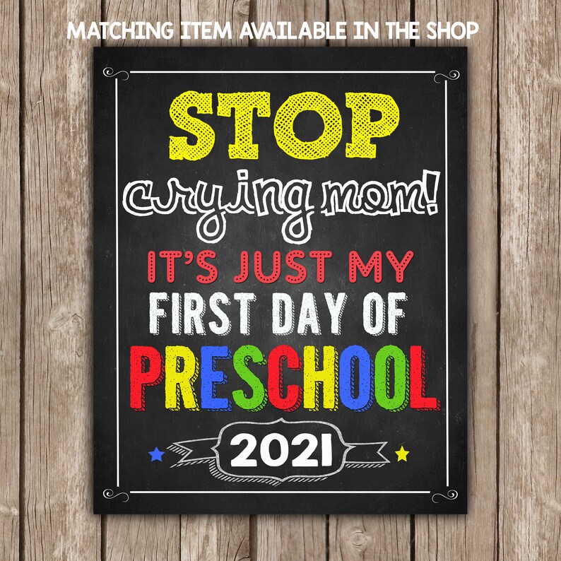 First Day of 2 Year Old Preschool Sign 8x10 INSTANT DOWNLOAD | Etsy