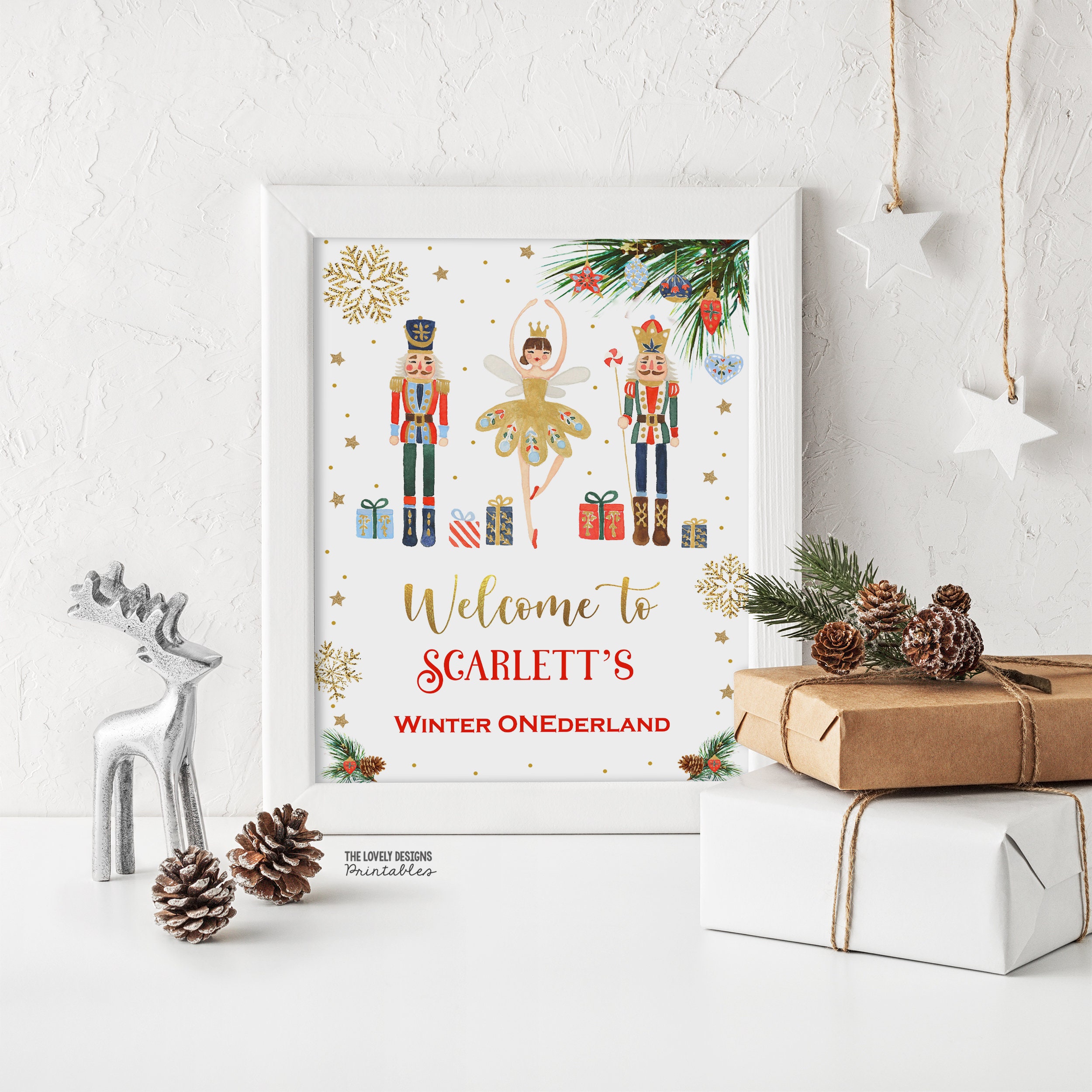 Nutcracker Welcome Sign EDITABLE Template Nutcracker Birthday Poster ...