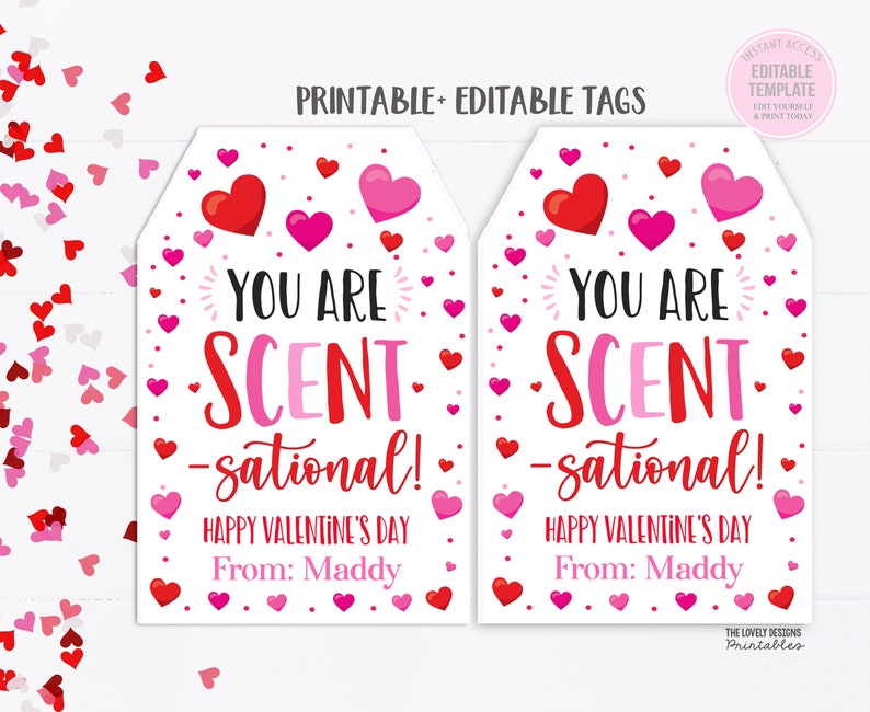 You Are Scent-sational Valentine's Day Tag Staff Candle - Etsy