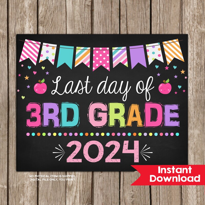 3rd Grade Sign - Etsy