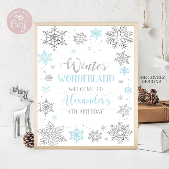 Winter Wonderland Party Posters