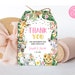 Editable Jungle Gift Tag Baby Shower Safari Animals Tag Jungle Favor ...