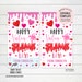 Valentine's Day Slime Tag Valentine Slime Non Candy Valentines Gift Tag ...