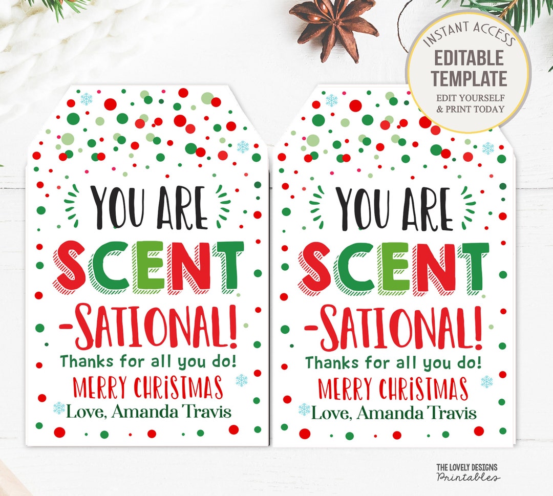 You Are Scent-sational Tag Christmas Gift Potpourri Candle Handmade ...