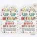 Christmas Soda Gift Tags Sip Sip Hooray Have a Happy Holiday Thank You ...