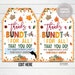 Fall Bundt Cake Gift Tag Thanks a Bundtch for All You Do School PTO ...