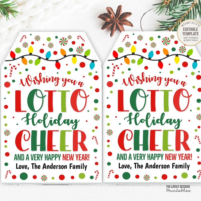 Lotto Christmas Tag - Etsy