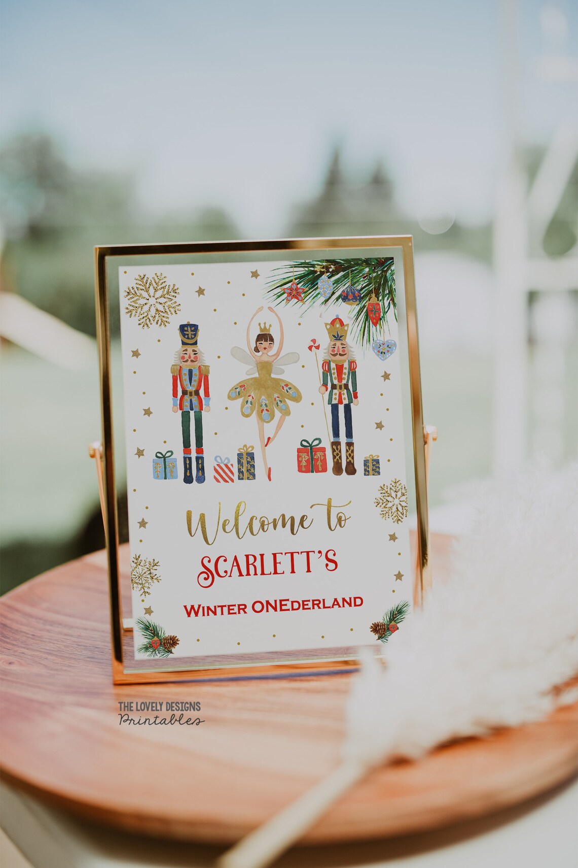 Nutcracker Welcome Sign EDITABLE Template Nutcracker Birthday - Etsy