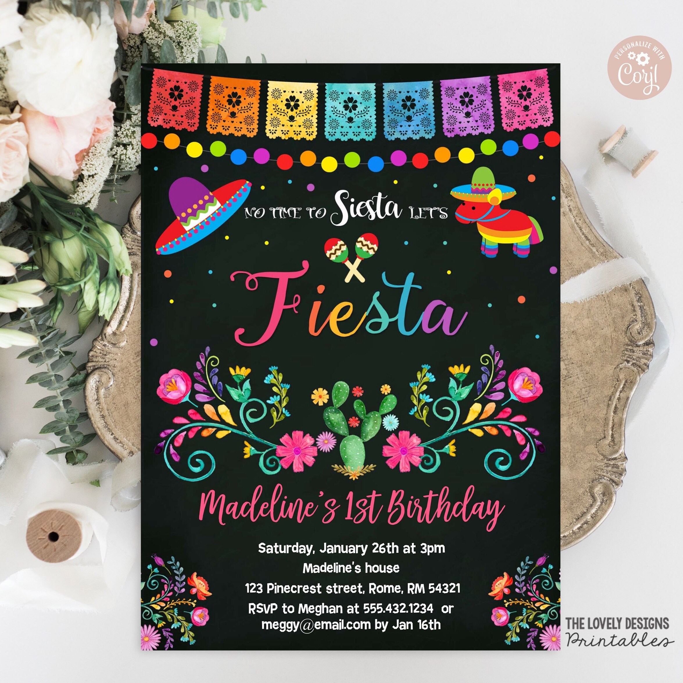 Fiesta Invitation Border