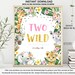 TWO Wild Birthday Sign Jungle Birthday Girl Sign Safari Animals Zoo ...