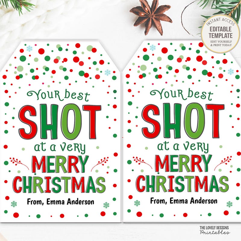 Christmas Shot Glass - Etsy
