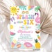 Editable Splash Into Six 6th Birthday Pool Party Invitation Splish ...