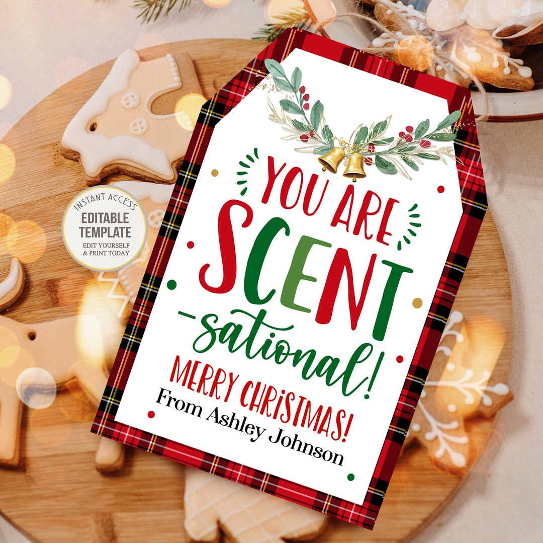 You Are Scent-sational Tag Christmas Gift Potpourri Candle Handmade ...