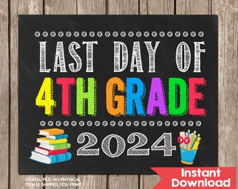 Last Day of 3 Year Old PRESCHOOL Sign INSTANT DOWNLOAD Photo Prop, Last ...