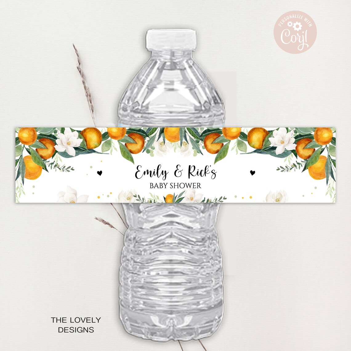 Editable Little Cutie Water Bottle Label Little Cutie Baby - Etsy