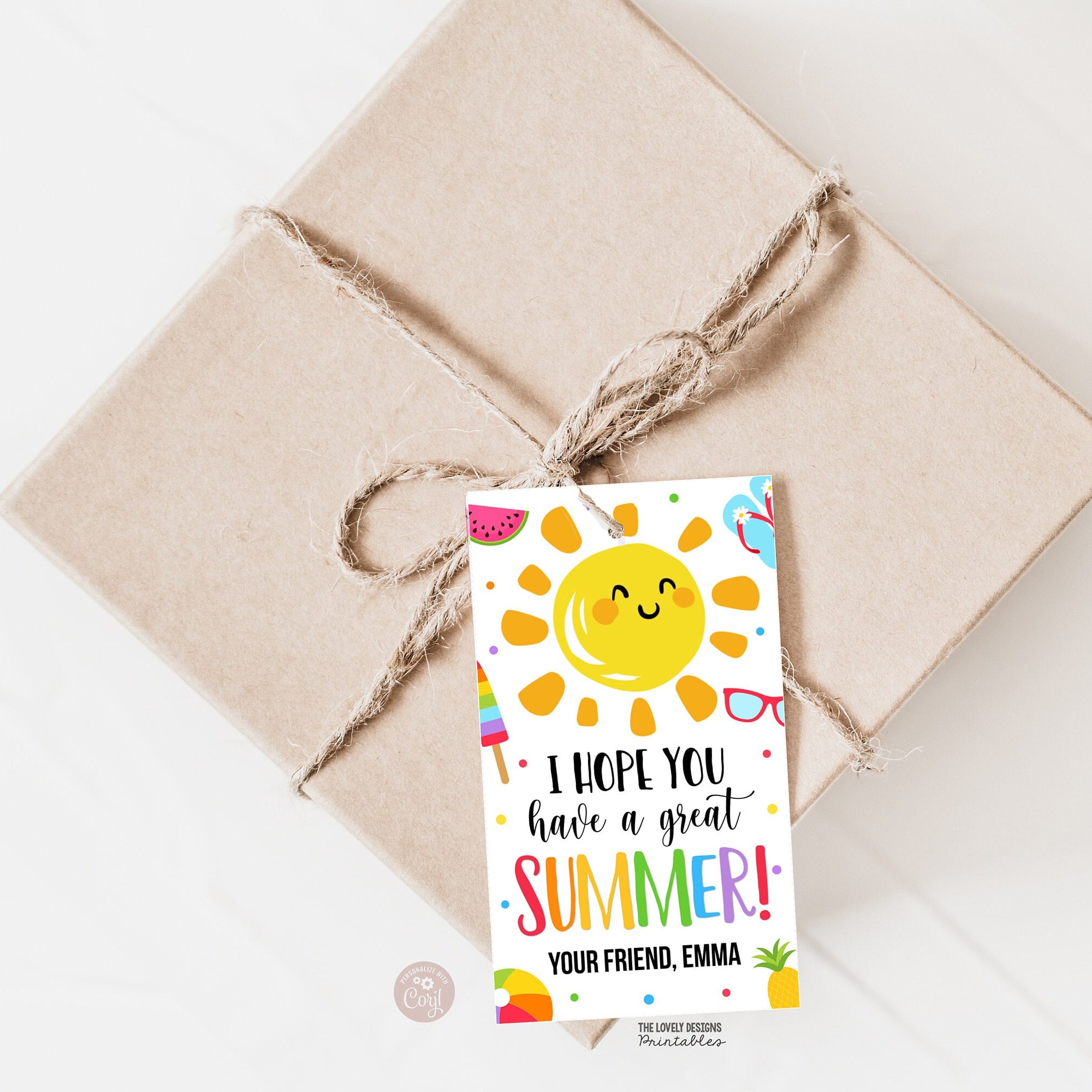 Have a Great Summer Gift Tag Teacher Appreciation End of School Year ...