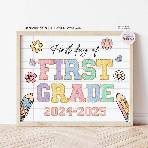 First Day of 1st Grade - Etsy