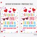 You Brighten My Day Valentine, Sunglasses Valentine's Day Gift Tags ...