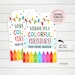 EDITABLE Wishing You a Colorful Christmas Gift Tag Crayon Gift Coloring ...