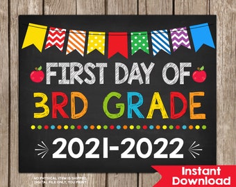 3rd Grade Sign | Etsy