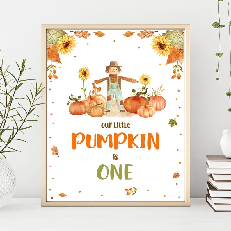 Our Little Pumpkin Sign Pumpkin 1st Birthday Party Pumpkin - Etsy