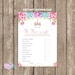 Unicorn Baby Shower Games Package, Unicorn Games Printable, Floral Baby ...