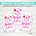 Valentine's Day Tag, You're the Balm Valentine Gift Tag Lip Balm ...