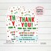 Editable Christmas Gift Tags Thank You for All You Do Holiday Tag ...