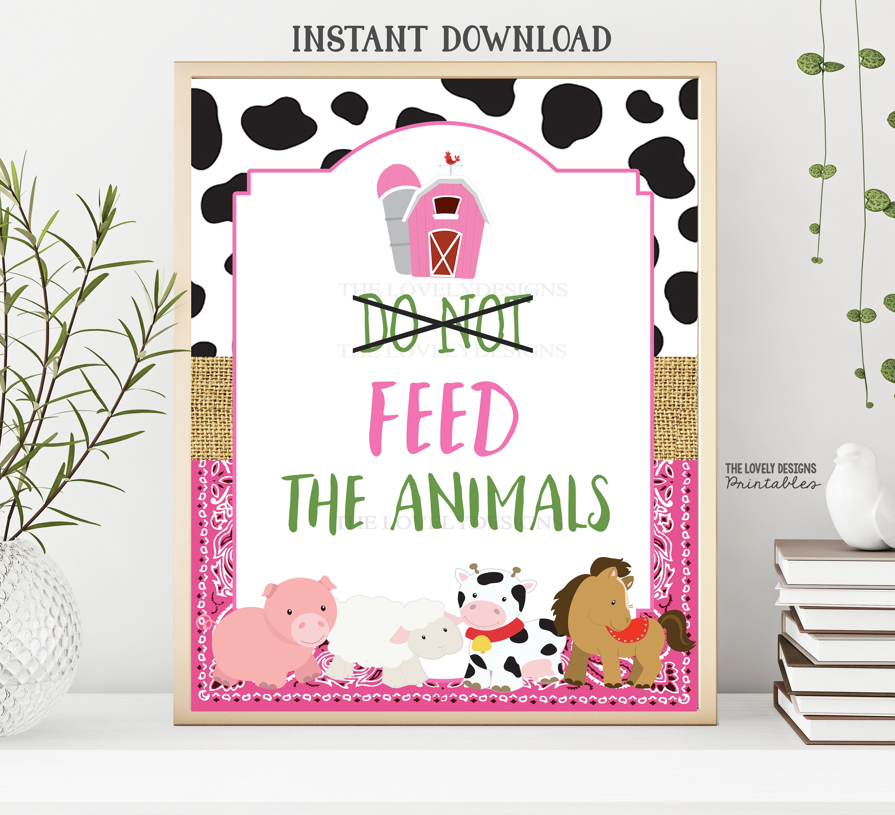 No Farm Animals Sign