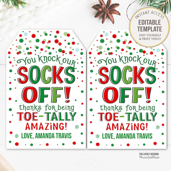 Sock Gift Tag - 60+ Gift Ideas for 2024