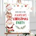 EDITABLE Christmas Welcome Sign Template Cute Santa Claus Sign ...
