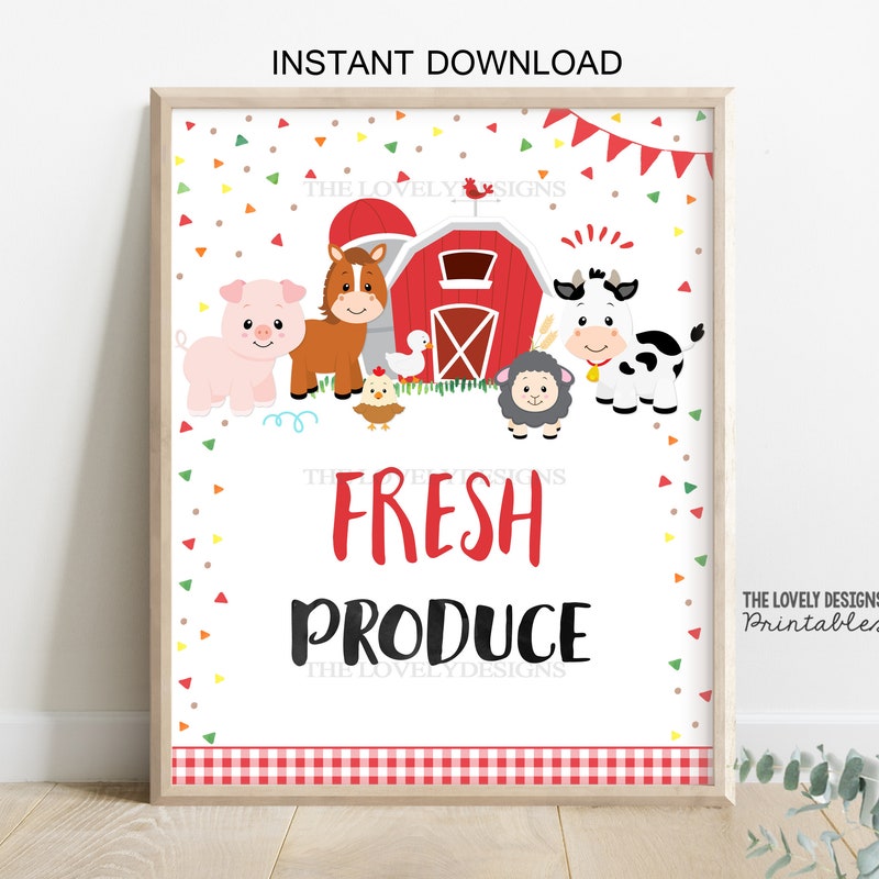 Produce Signs - Etsy
