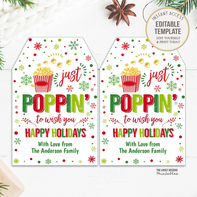 Popcorn Tags - Etsy