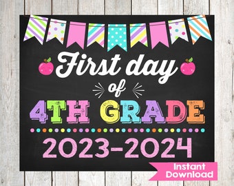 First Day of Elementary School Sign INSTANT DOWNLOAD Photo - Etsy