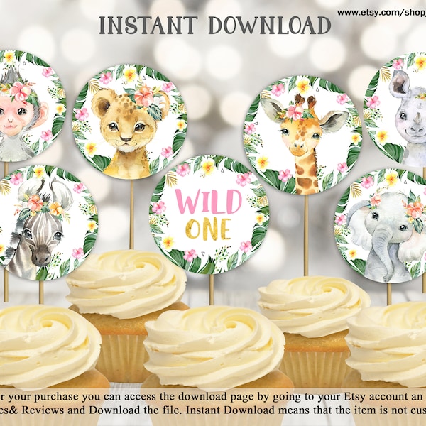 Wild One Printables - Etsy