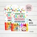 EDITABLE Wishing You a Colorful Christmas Gift Tag Crayon Gift Coloring ...