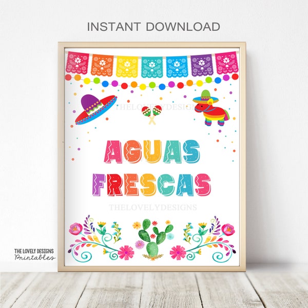 Aguas Frescas Signs - Etsy