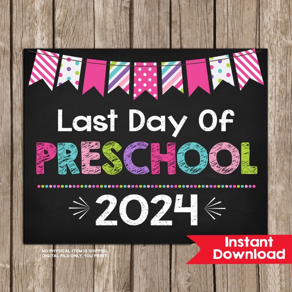 Last Day Preschool - Etsy