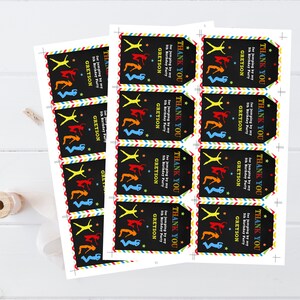 EDITABLE Jump Favor Tags Jump Trampoline Gift Tag Bounce House Favor ...