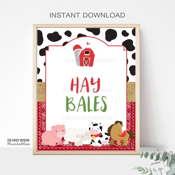 Hay Bale Printable - Etsy