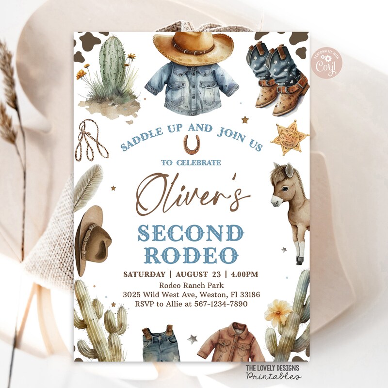 Rodeo Party Invitation - Etsy