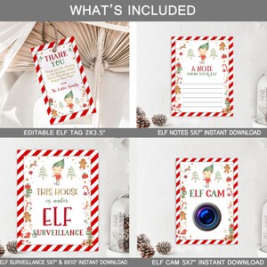 Editable Elf Letter Bundle Elf Arrival Letter Goodbye Letter Elf ...